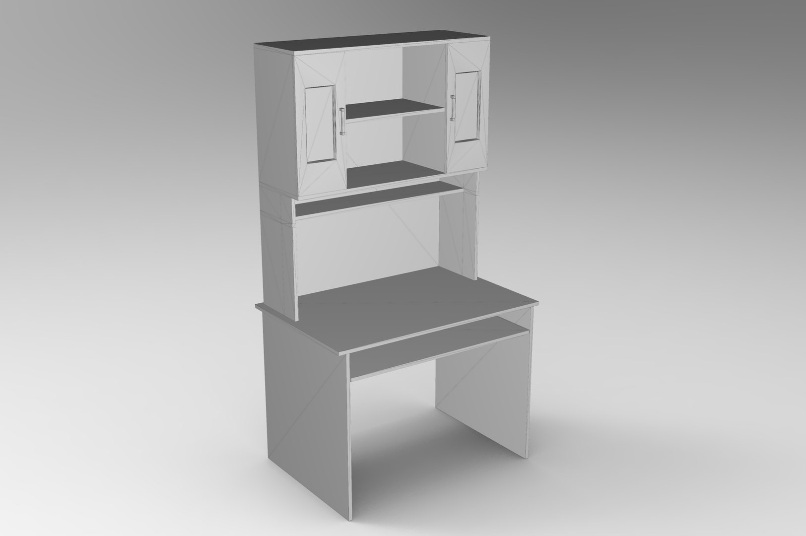 Study Desk 3D Model - TurboSquid 1672269