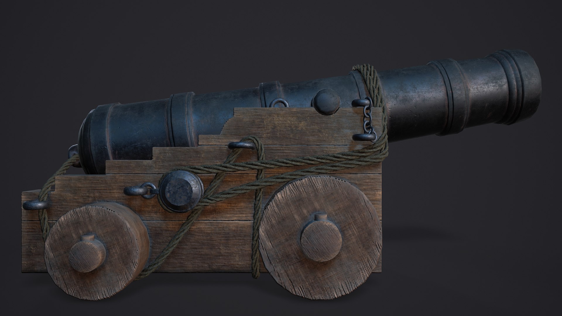 Ready cannon model - TurboSquid 1636440