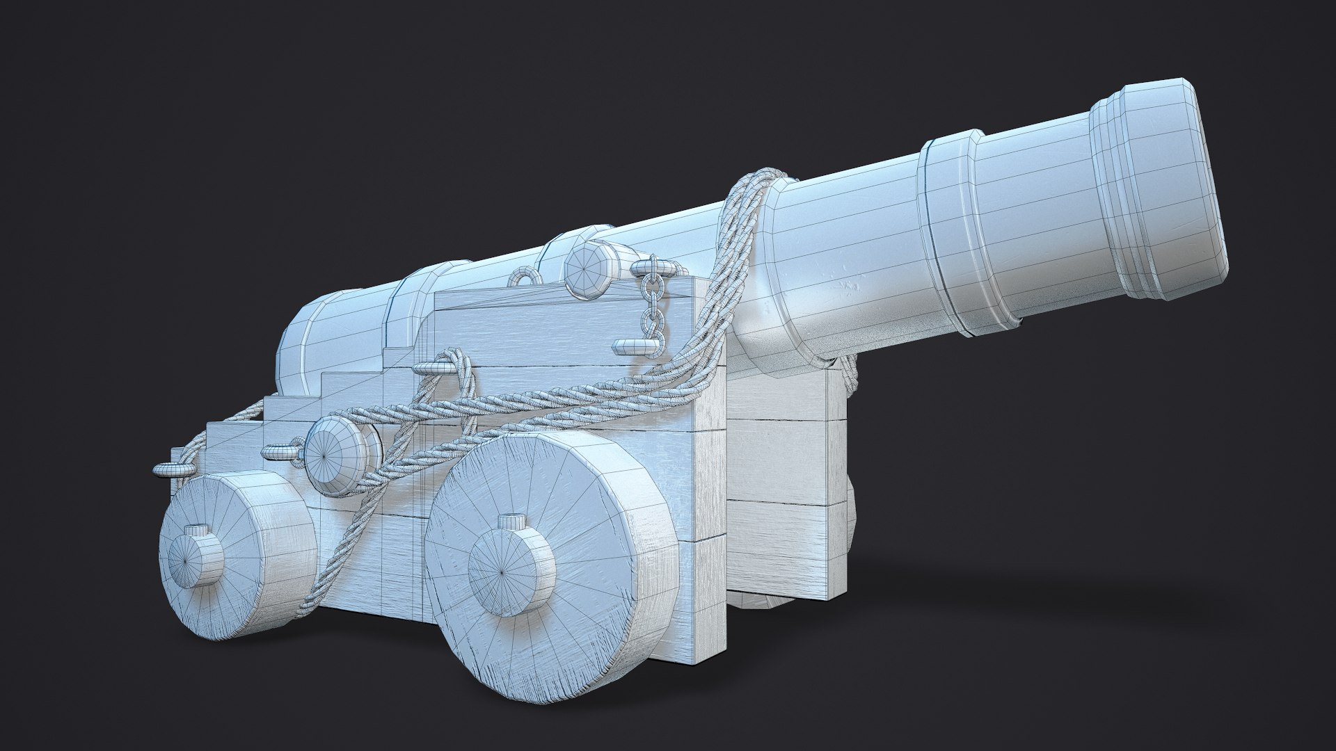 Ready cannon model - TurboSquid 1636440