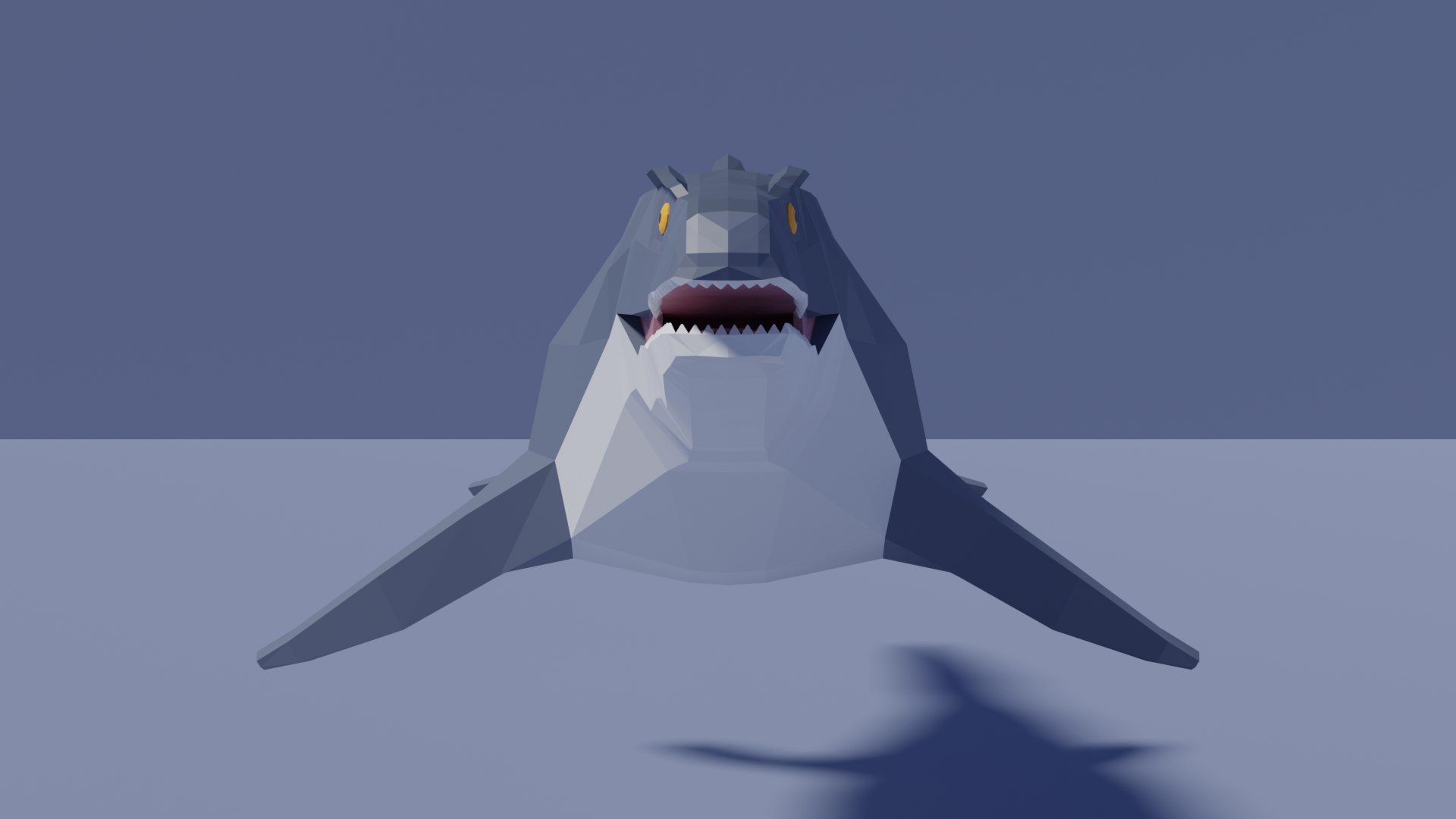 Low-poly Mosasaurus 3D Model - TurboSquid 1777145