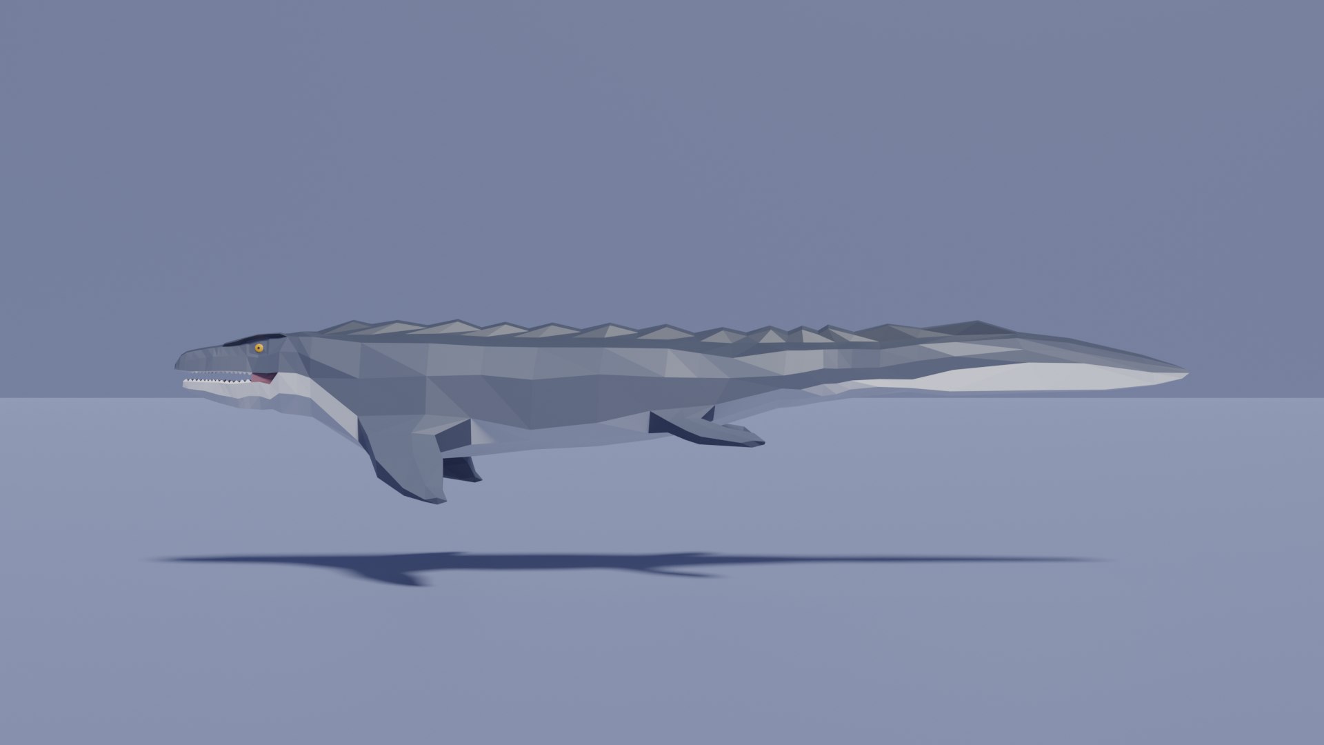 Low-poly Mosasaurus 3D Model - TurboSquid 1777145