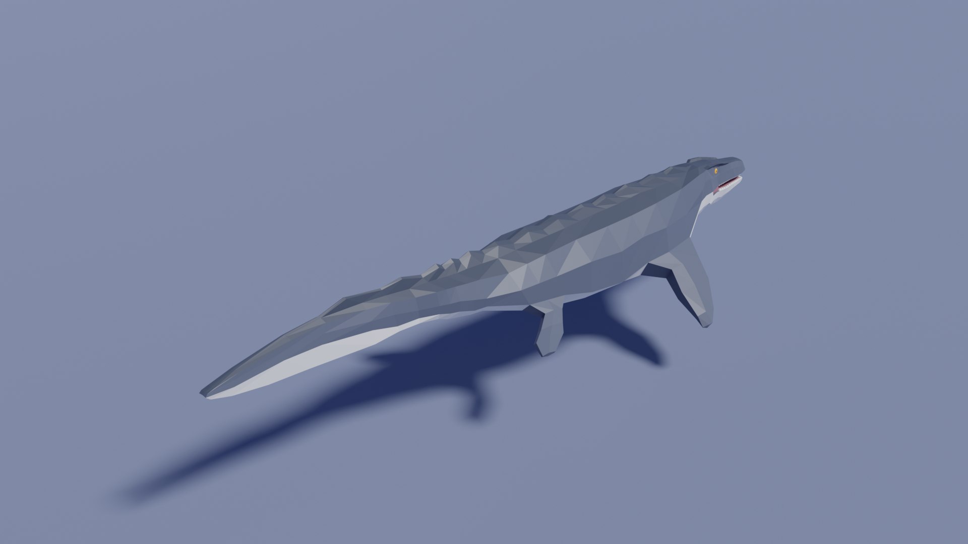 Low-poly Mosasaurus 3D Model - TurboSquid 1777145