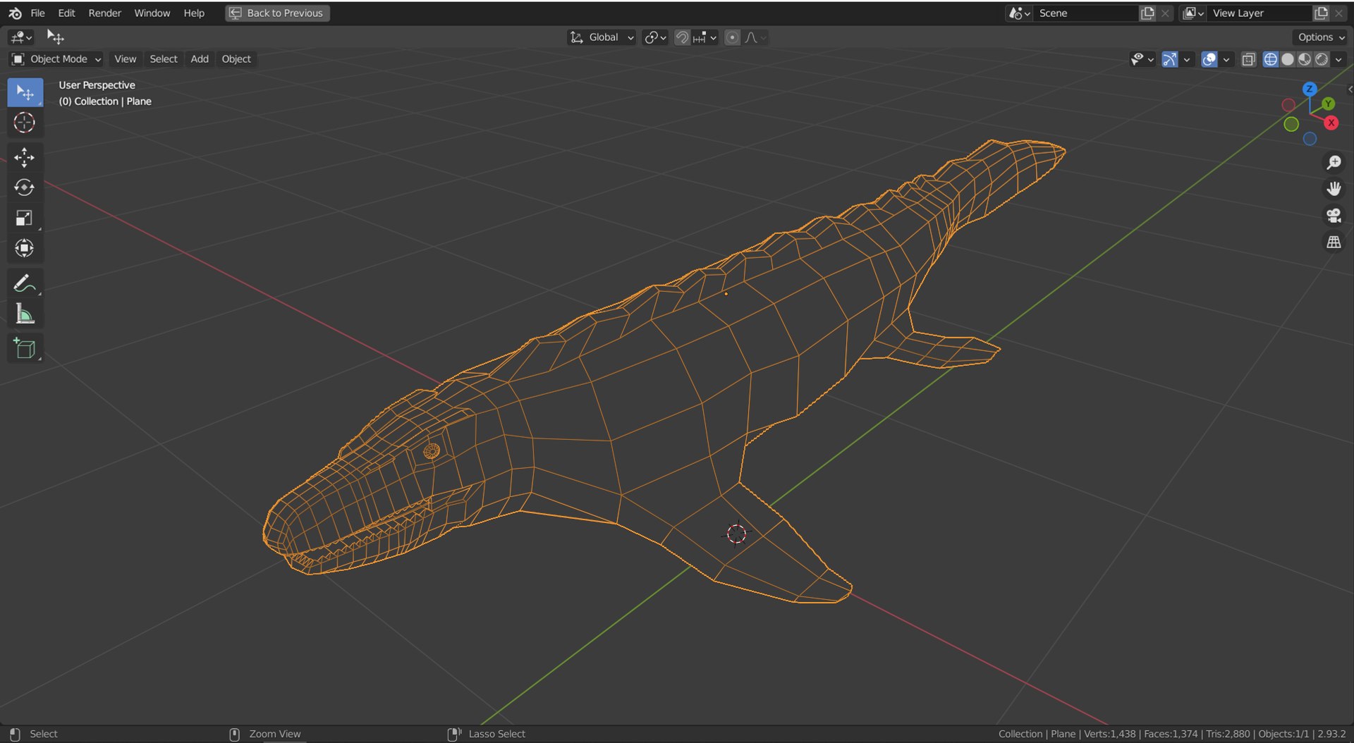 Low-poly Mosasaurus 3D Model - TurboSquid 1777145