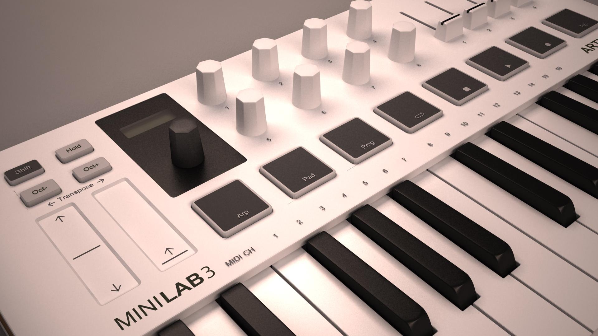 Arturia Minilab3 3D Model - TurboSquid 2201725