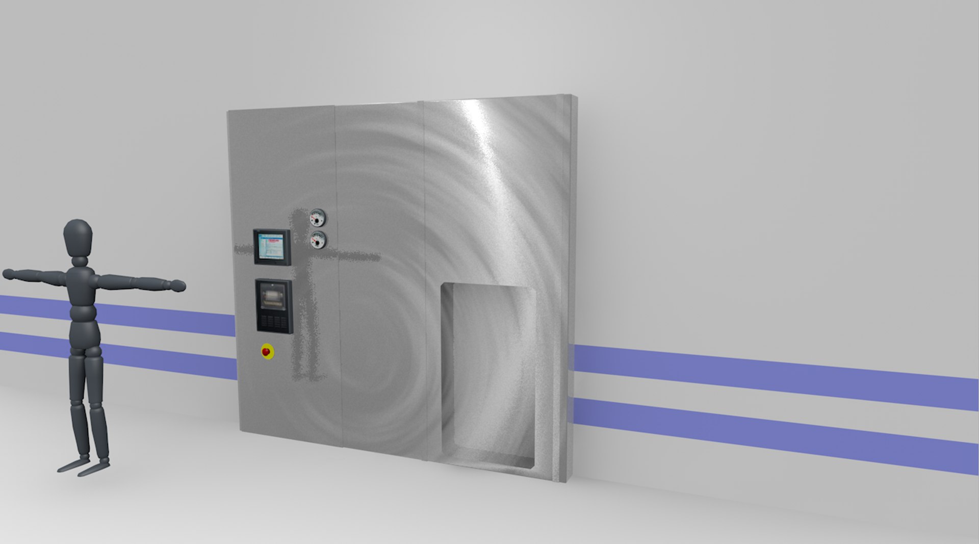 3d Model Of Autoclave Sterilization Pharmaceutical