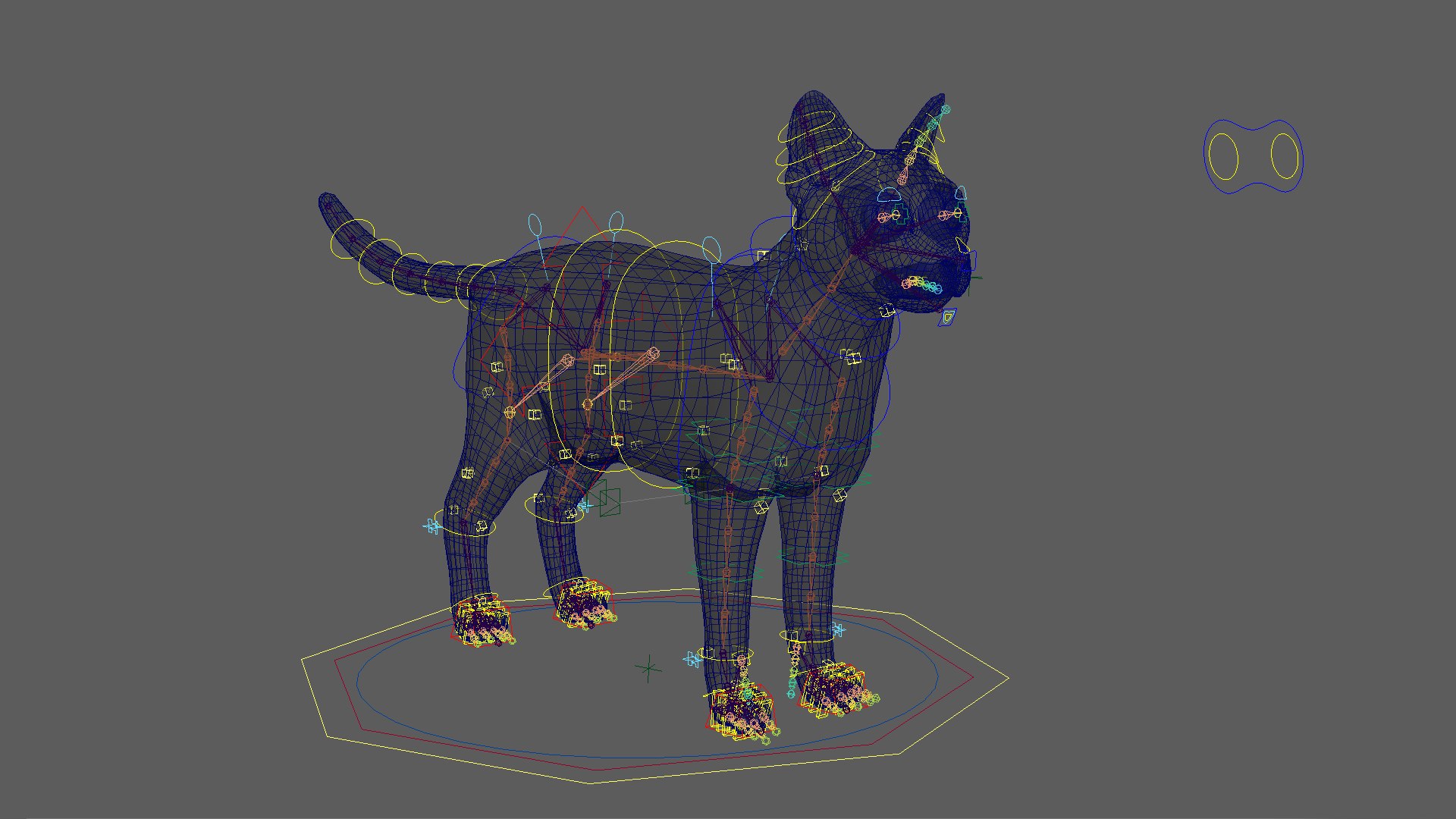 3D BLACK CAT RIG XGEN-CORE - TurboSquid 2075247