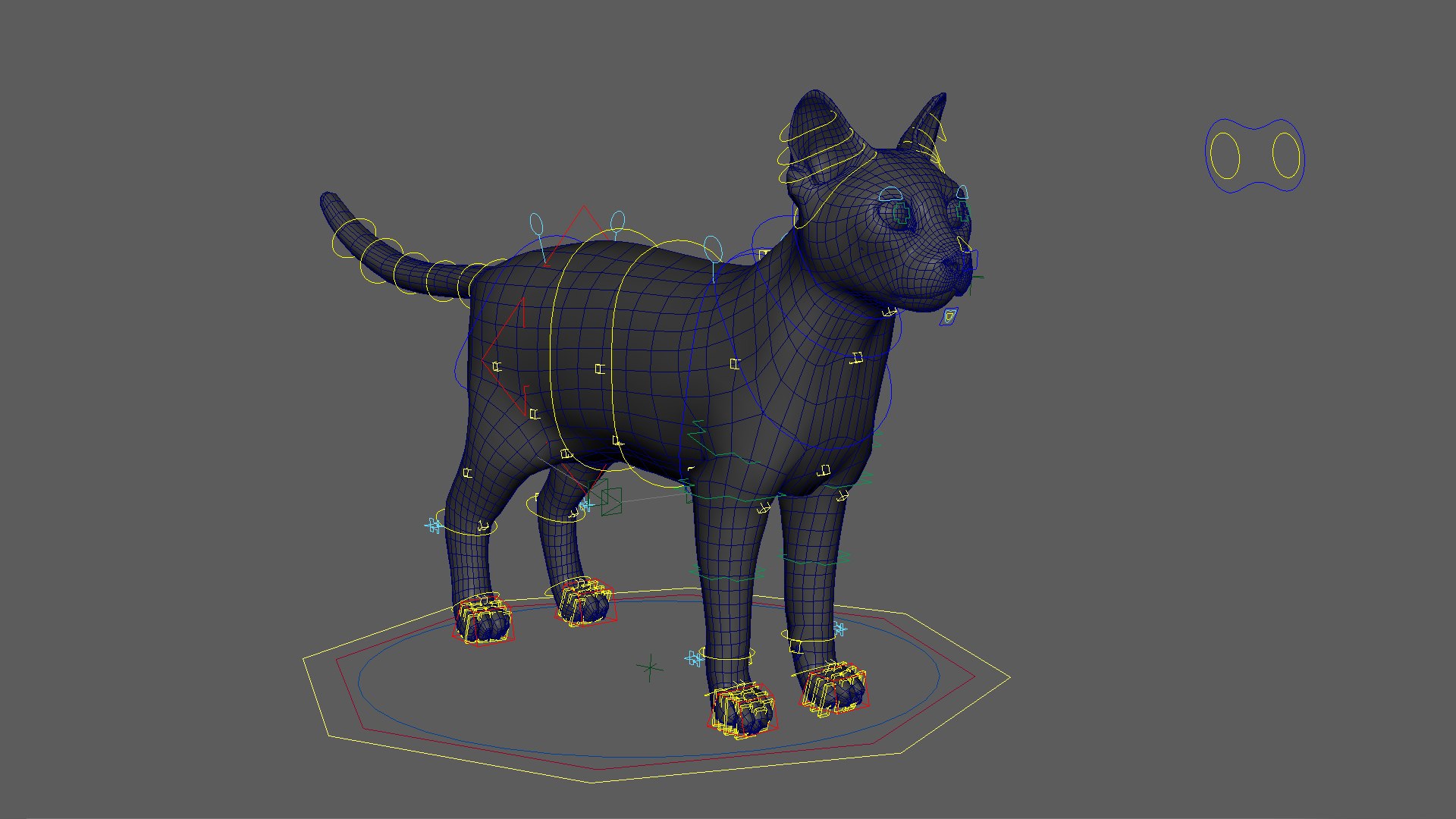 3D BLACK CAT RIG XGEN-CORE - TurboSquid 2075247