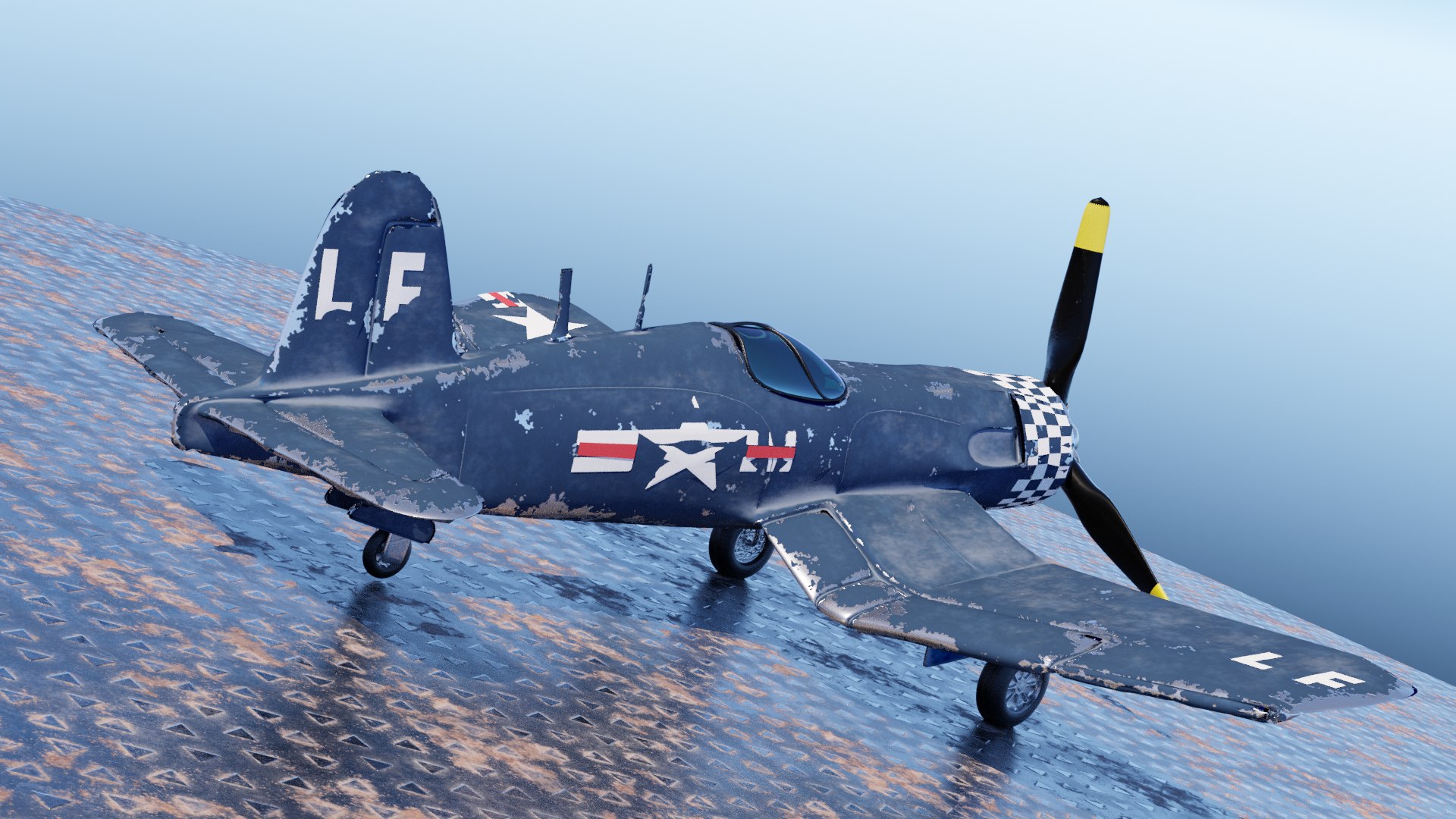 Corsair f4u 3D model - TurboSquid 2016410
