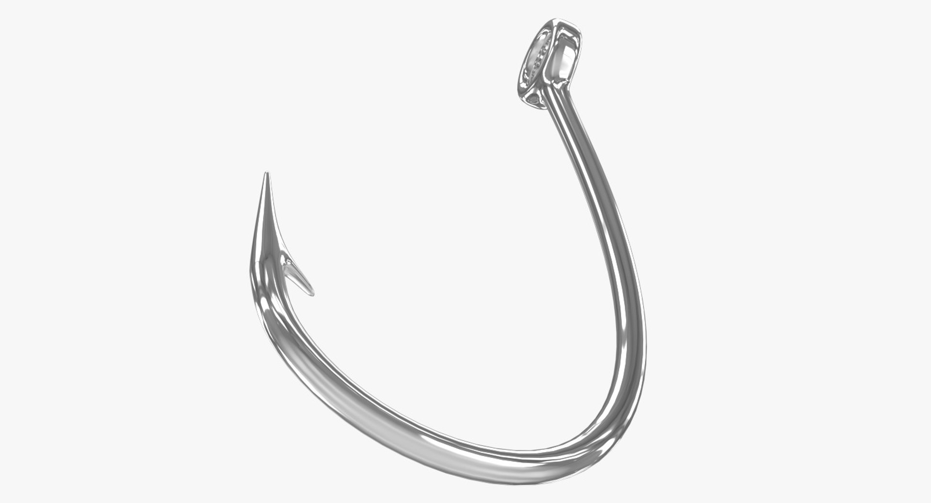 3d Fishing Hook 1 Model