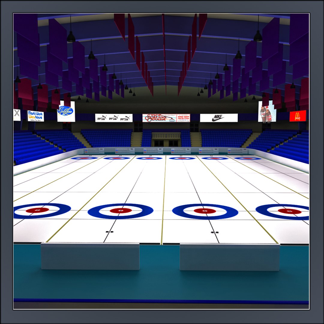 Curling Arena C4d