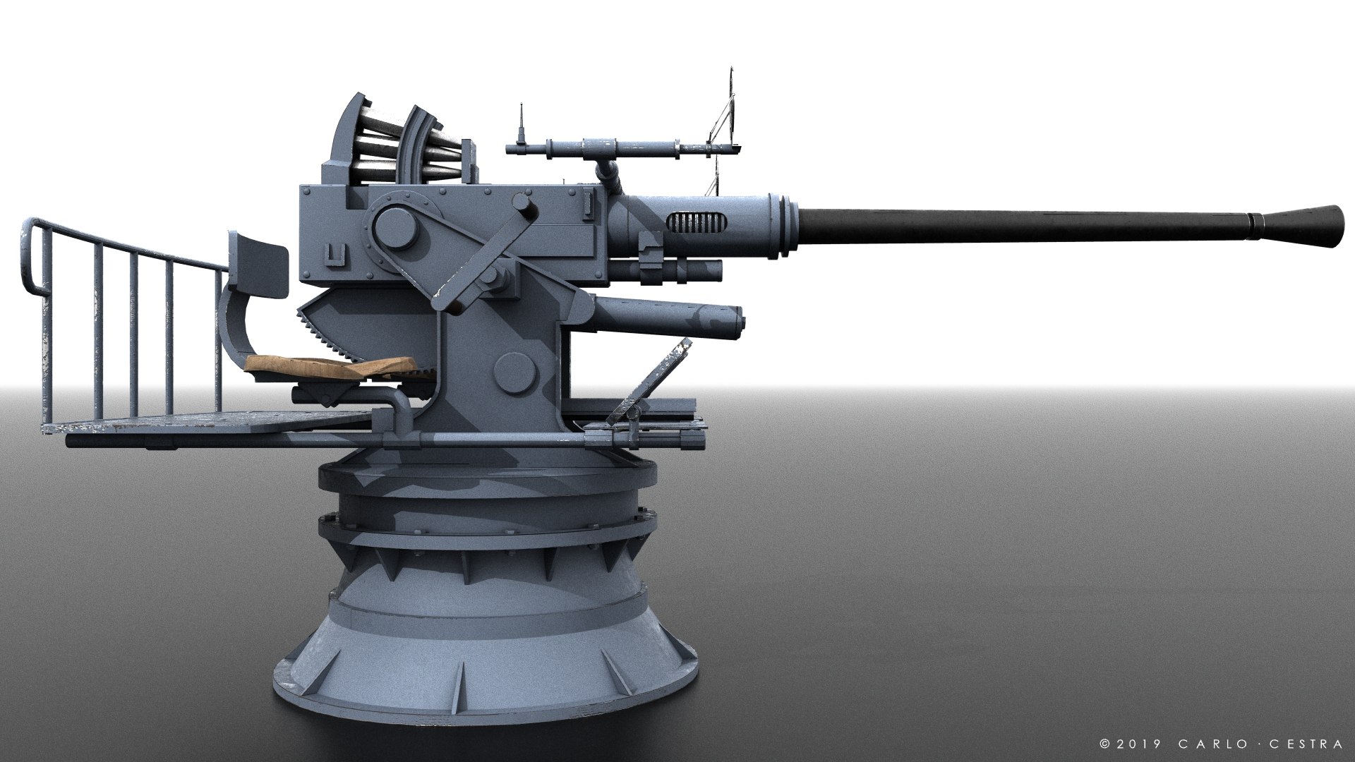 Bofors gun 3D model - TurboSquid 1260092