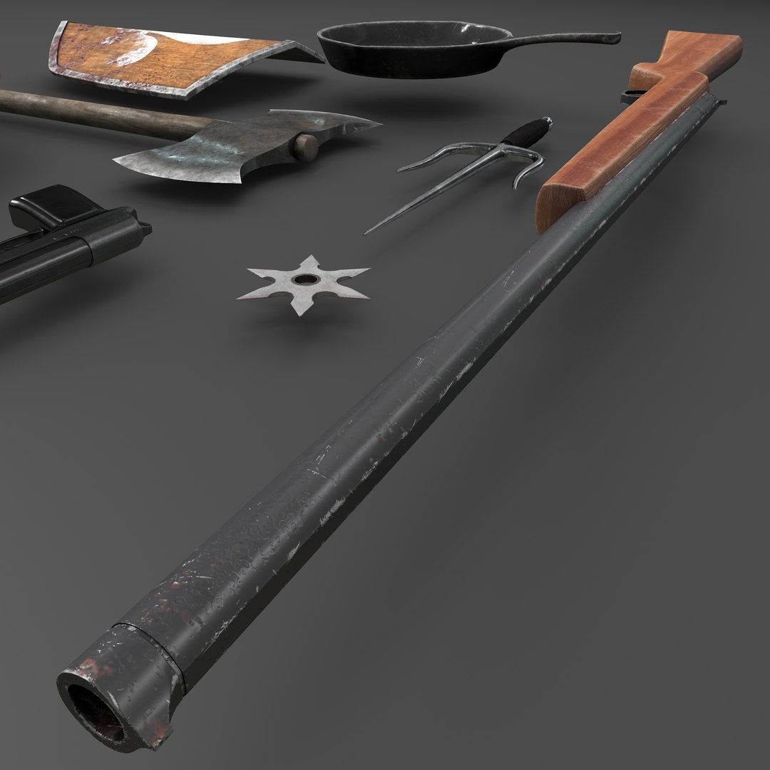 Action Rig Weapons Pack 3D model - TurboSquid 2029287