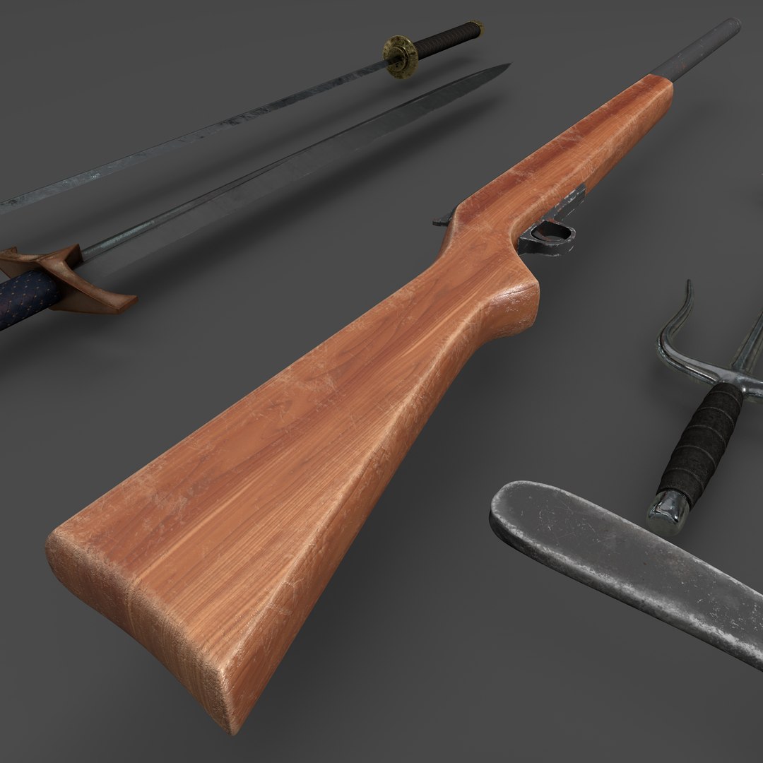 Action Rig Weapons Pack 3D model - TurboSquid 2029287