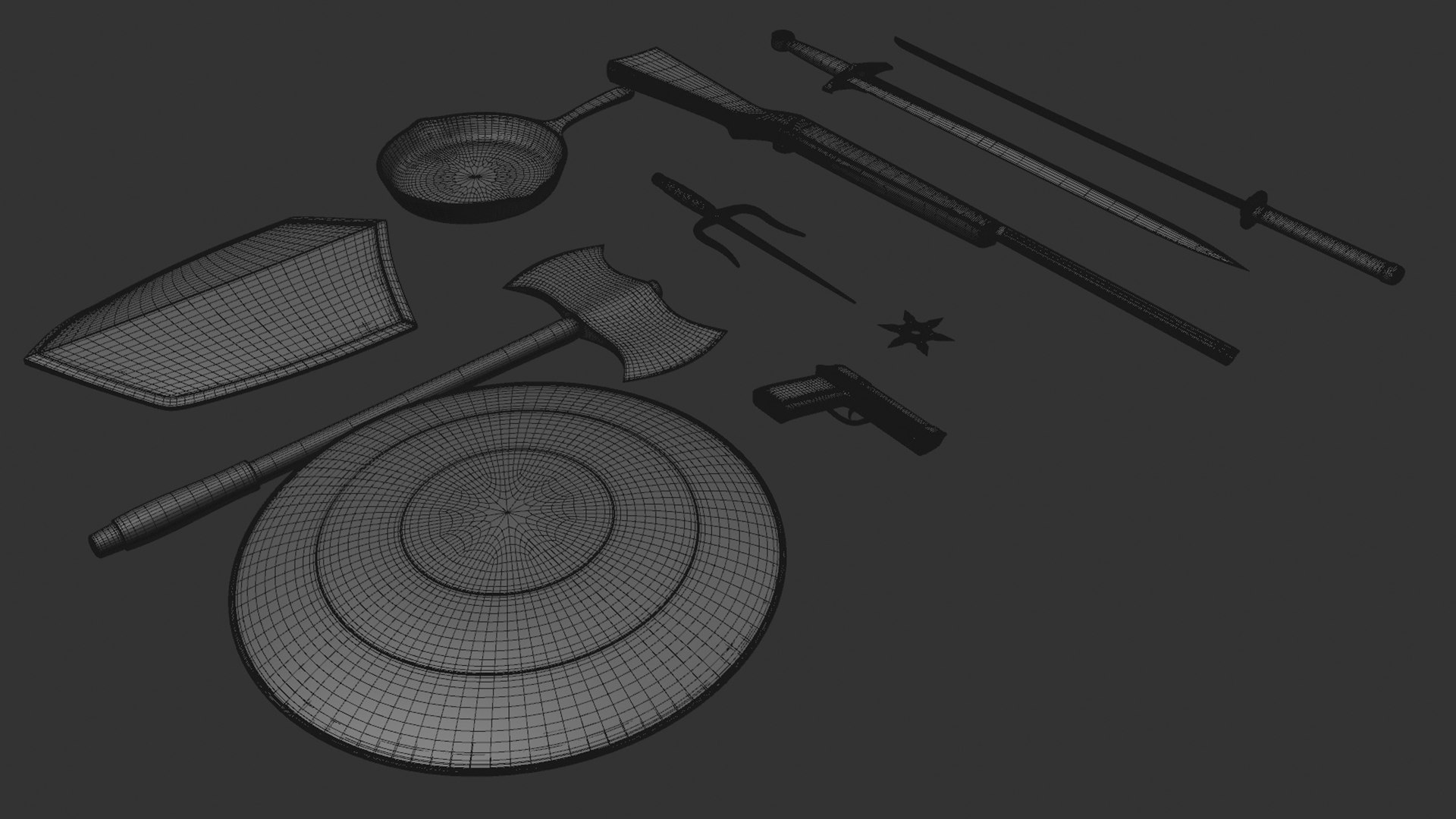 Action Rig Weapons Pack 3D model - TurboSquid 2029287