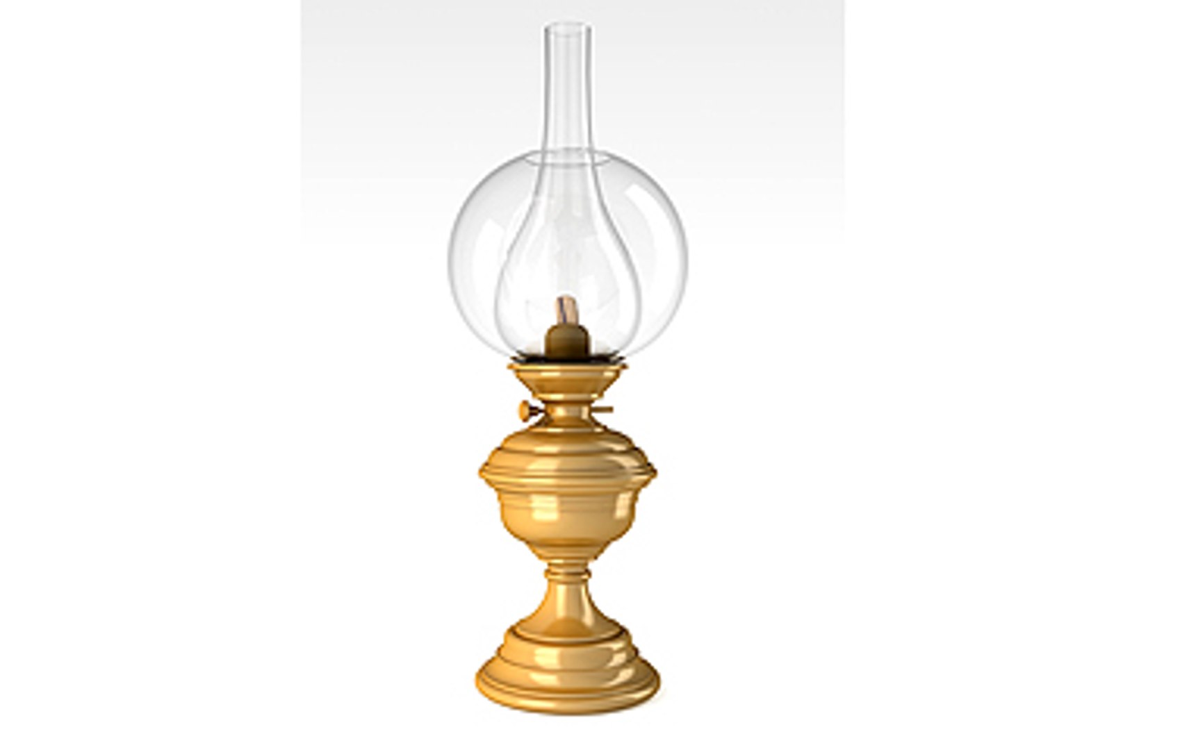 3d model oil lamp