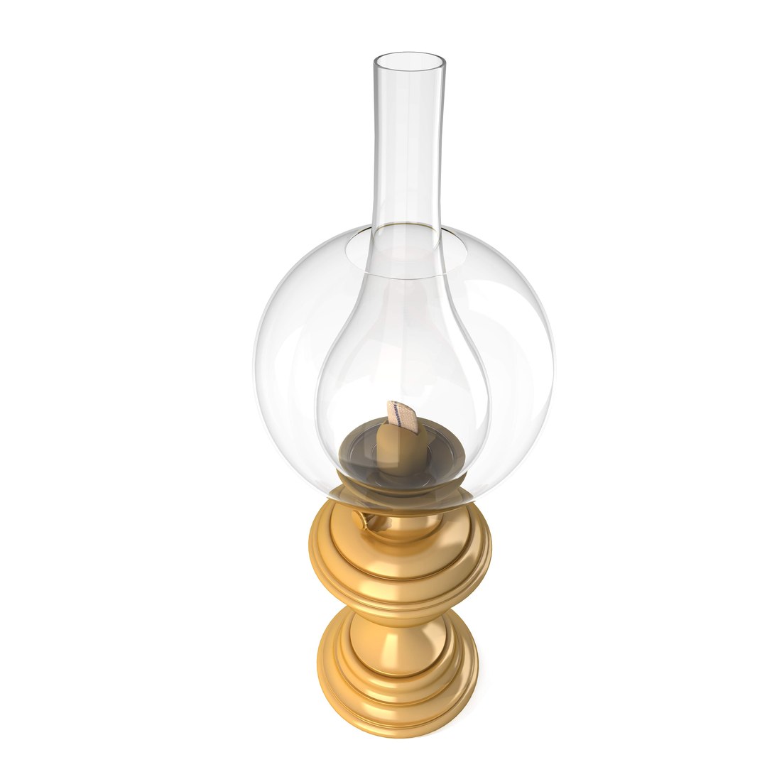 3d model oil lamp