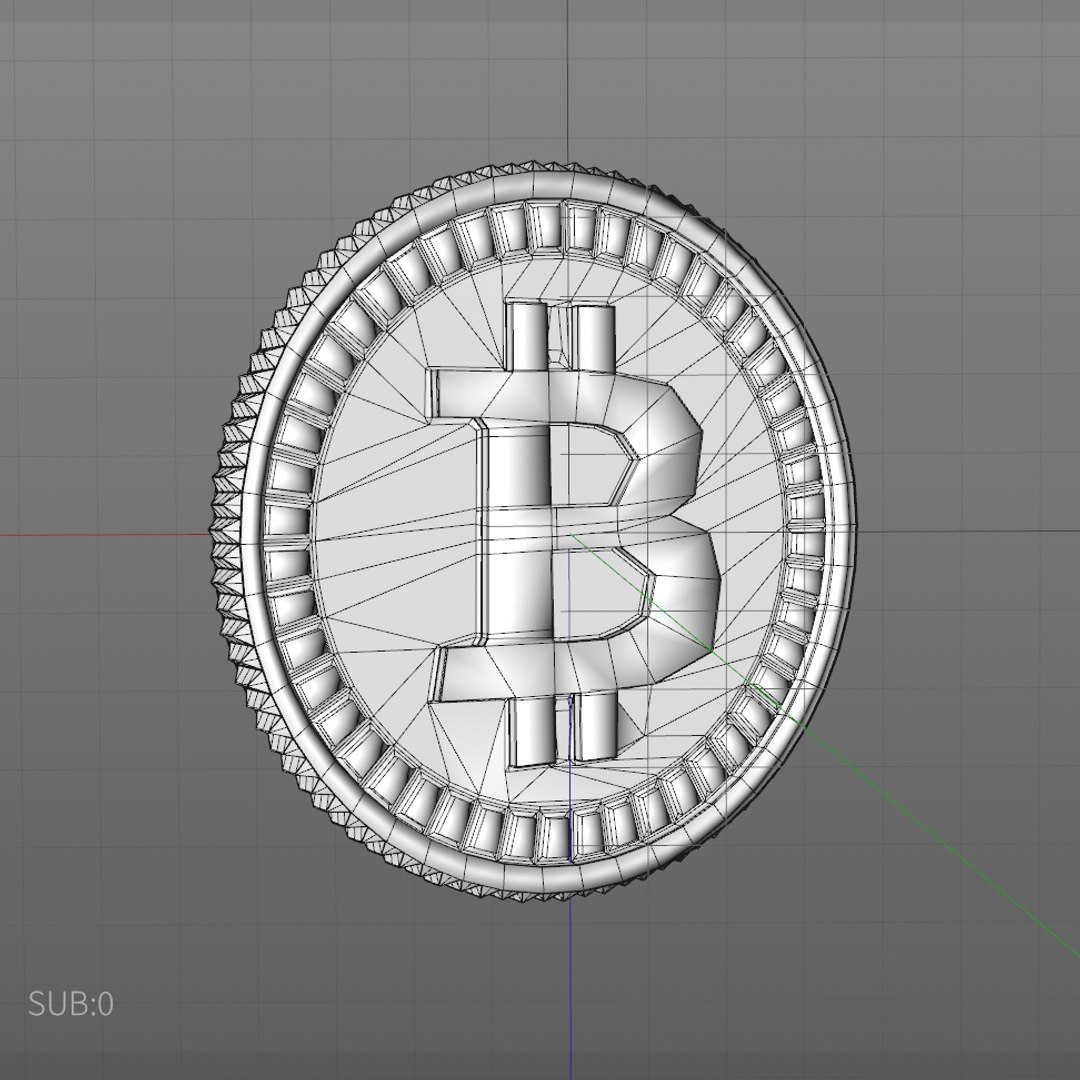 3D Bitcoin Coin Bit - TurboSquid 1220006