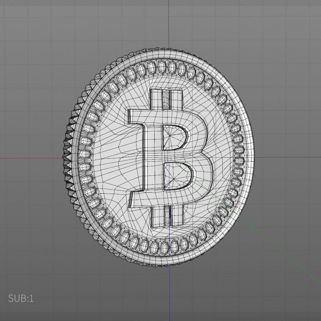 3D Bitcoin Coin Bit - TurboSquid 1220006