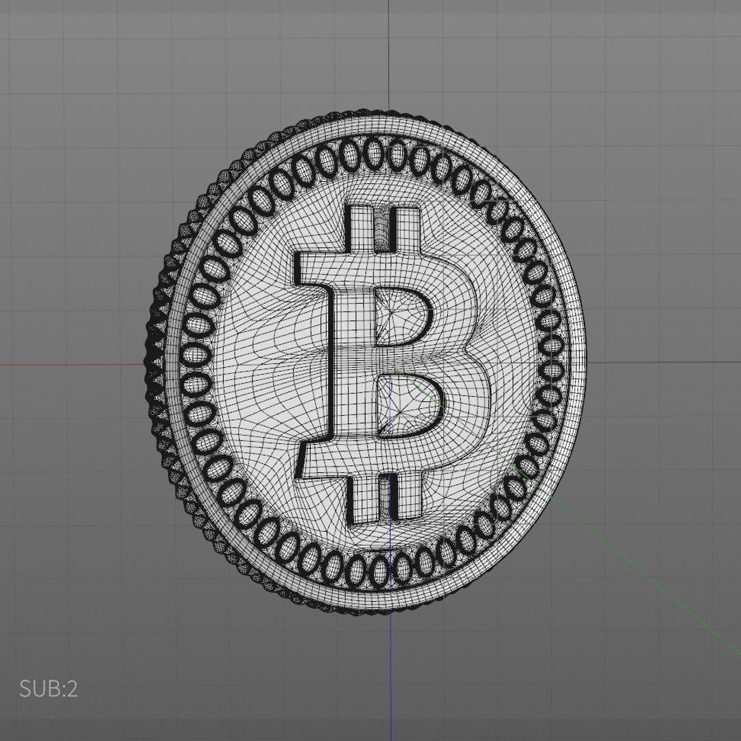 3D Bitcoin Coin Bit - TurboSquid 1220006
