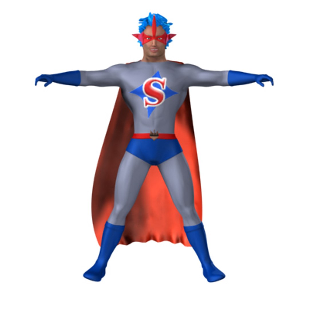 3d super hero model