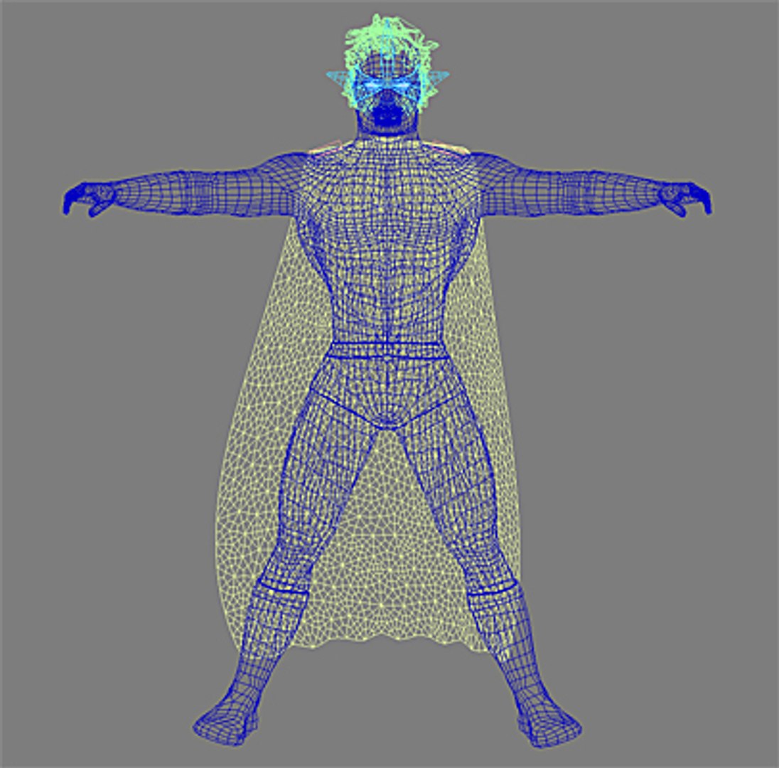 3d super hero model