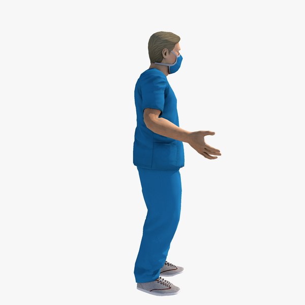 3D 3D Character Medical Assistant - Rigged - TurboSquid 1718284