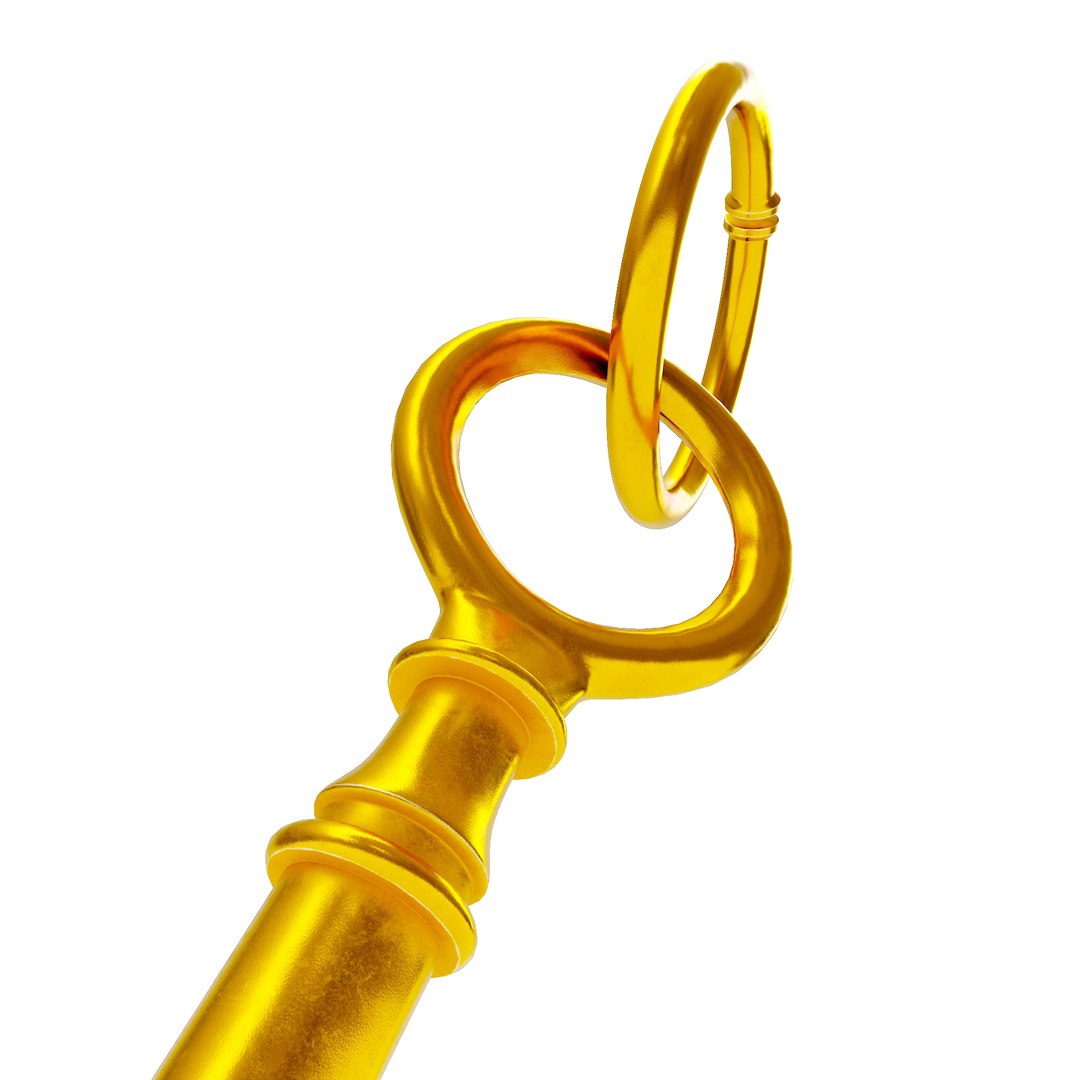Gold key 3d model 3D model - TurboSquid 1976929