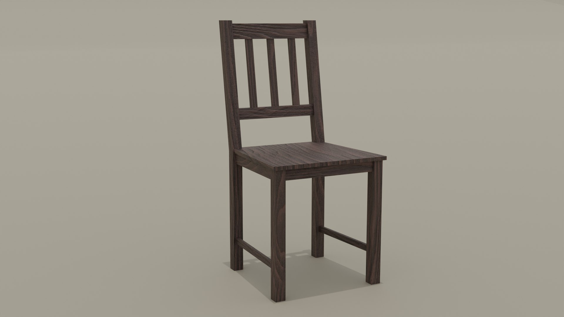Old Wooden Chair 3D 3D model - TurboSquid 1962521