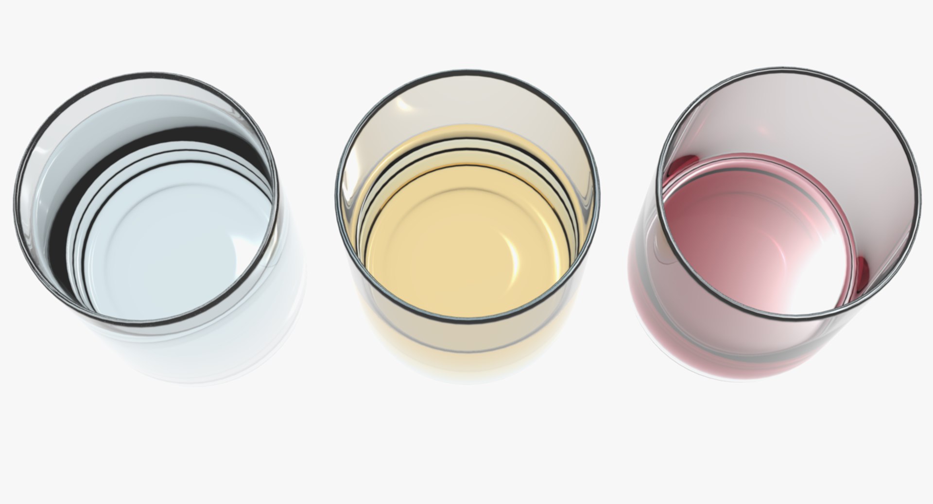 Glasses Transparent Liquids 3D Model - TurboSquid 1242871