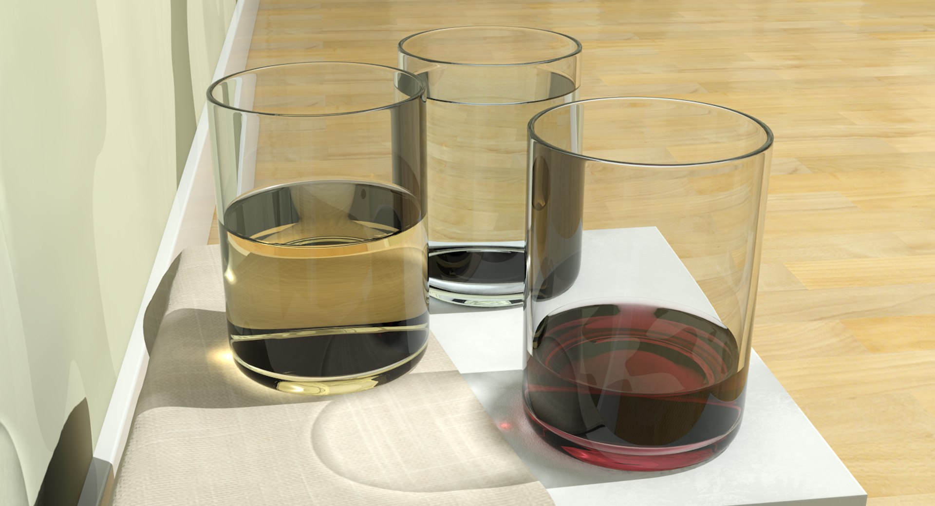 Glasses Transparent Liquids 3D Model - TurboSquid 1242871