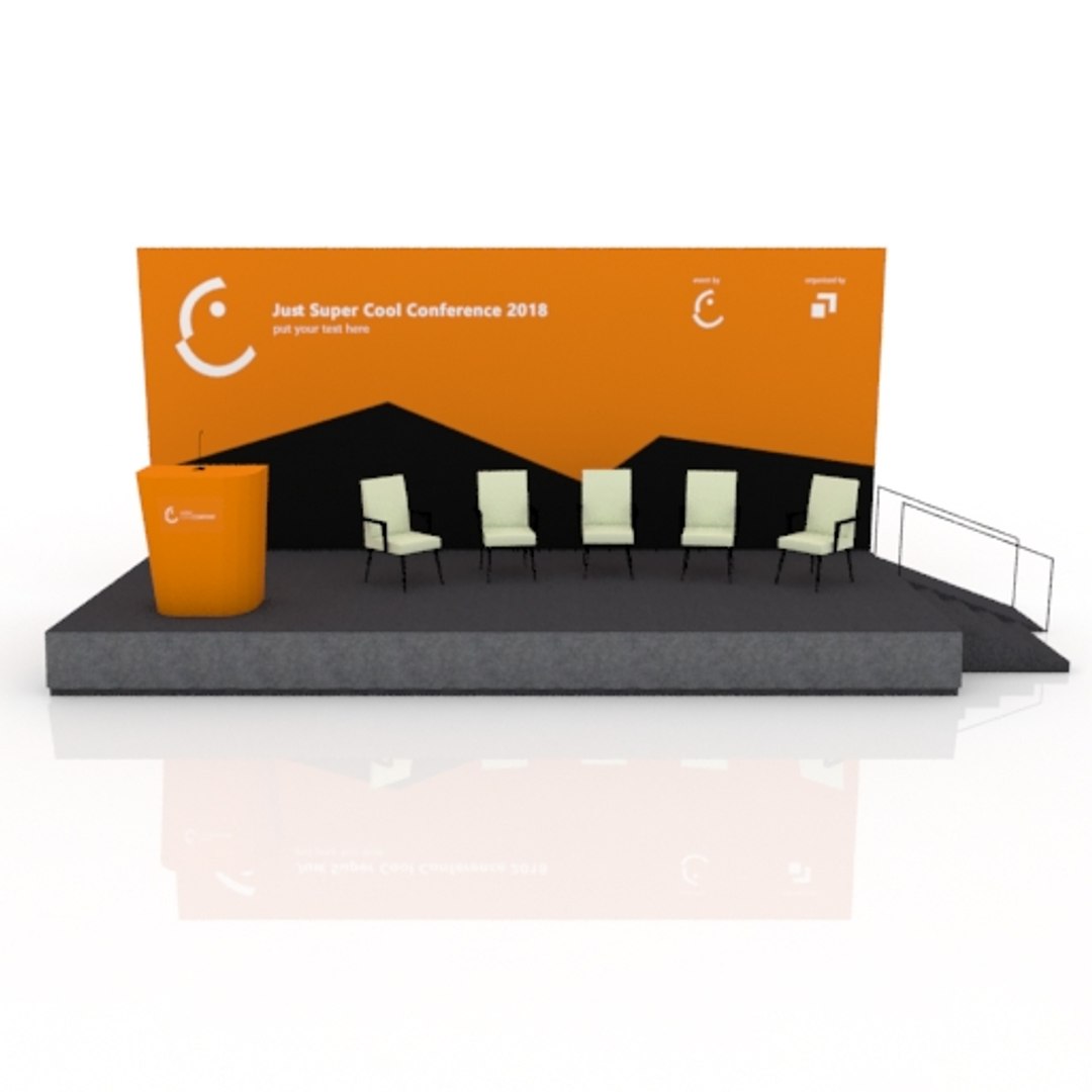 Stage Backdrop Rostrum 3D - TurboSquid 1323283