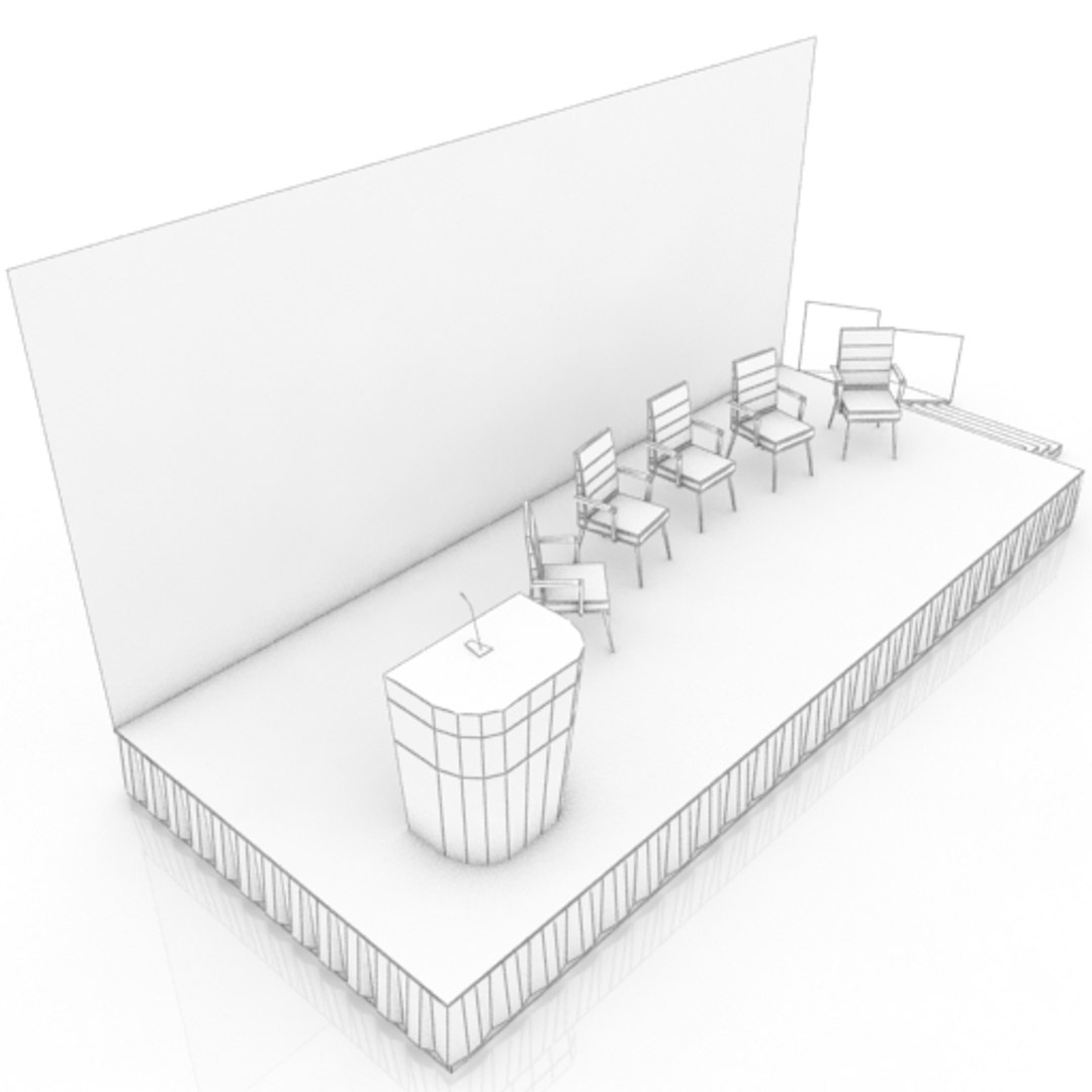 Stage Backdrop Rostrum 3D - TurboSquid 1323283