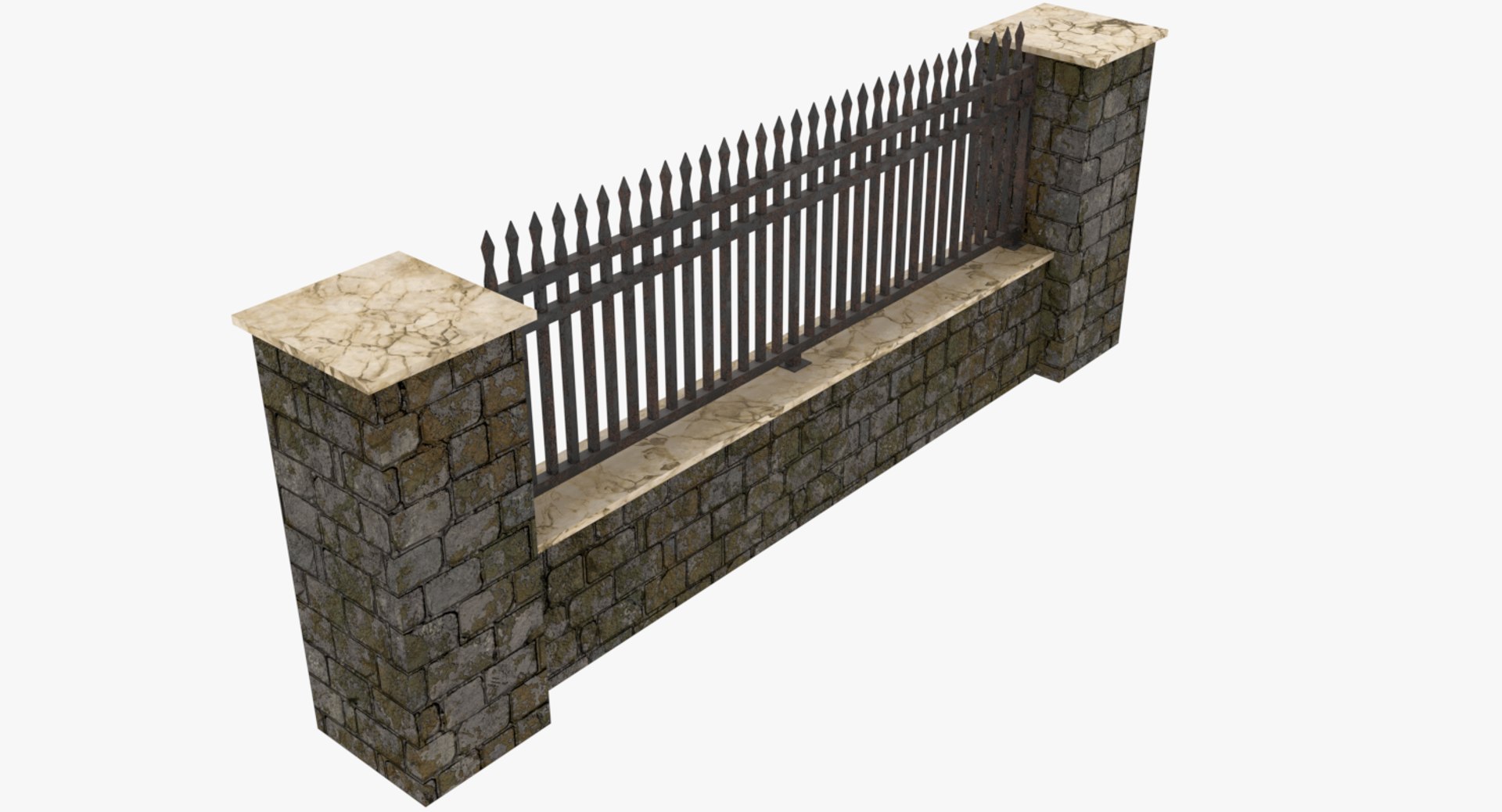 3D old wall - TurboSquid 1286028