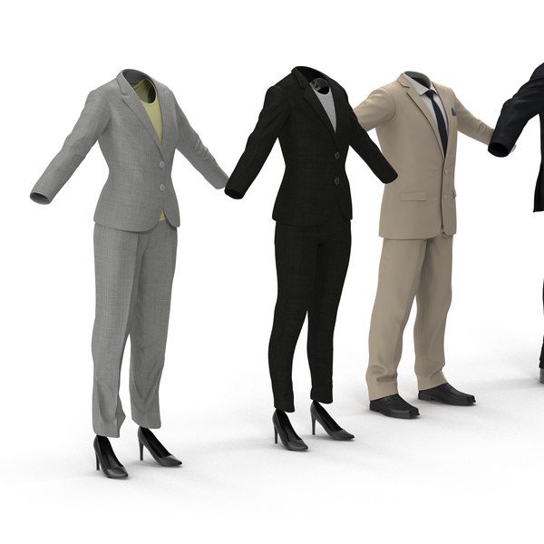 workwear suits 2 3d model