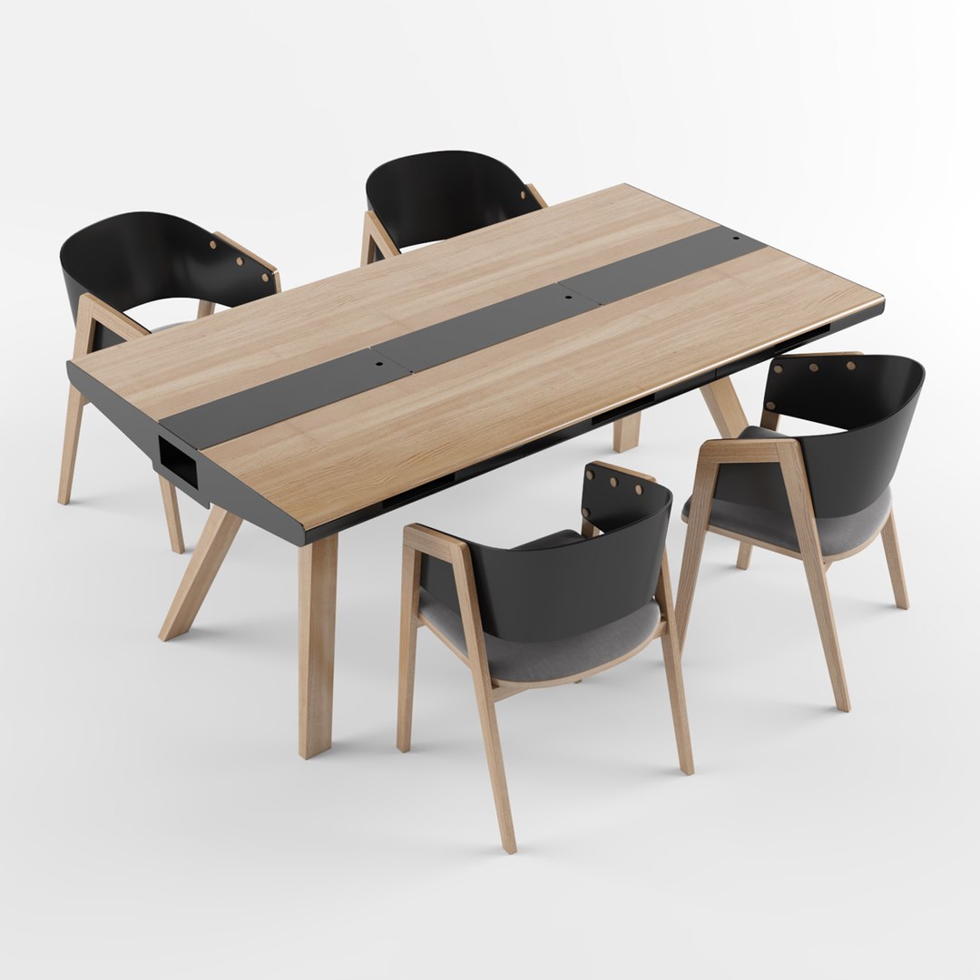 Vox nature dining table 3D - TurboSquid 1604534