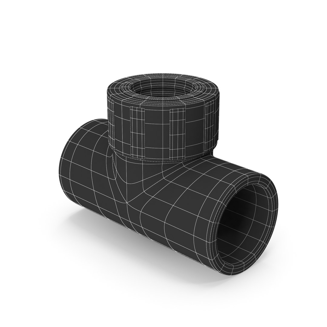 Female Threaded Tee Pipe 3D model - TurboSquid 1967448