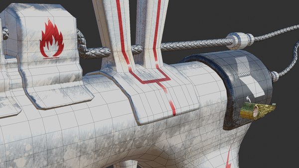 3D Fire Pistol - TurboSquid 1984123