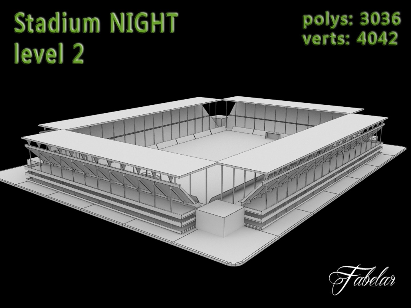 Stadium Level 2 3d Model
