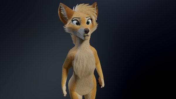 Cartoon Fox Blender Models for Download | TurboSquid