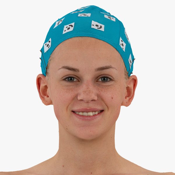 modelo 3d Rhea Human Head Smile Raw Scan - TurboSquid 1673506
