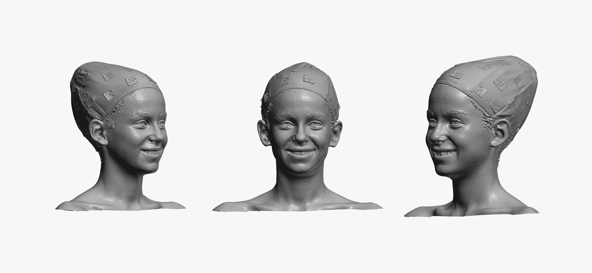 3D Rhea Human Head Smile - TurboSquid 1673506
