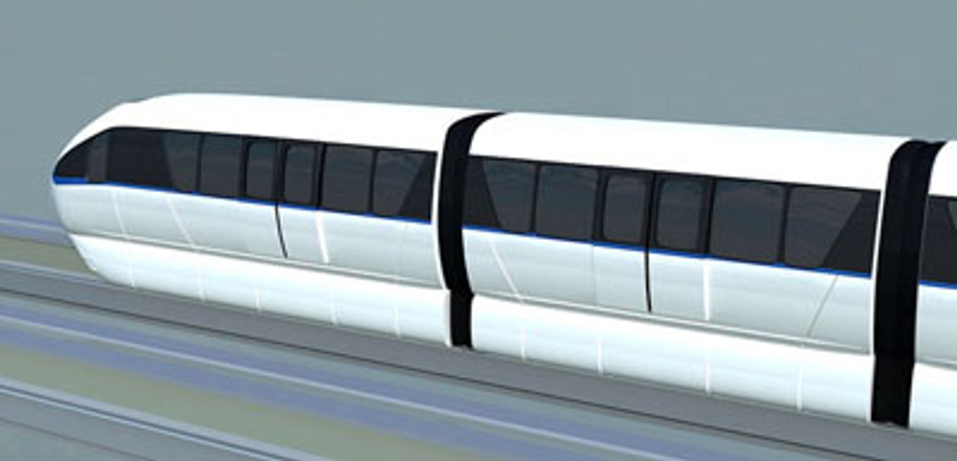 3d Model Monorail Train