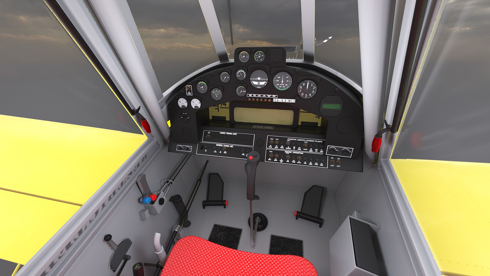 3D Agricultural Plane Air Tractor AT 502B Yellow Rigged For Cinema 4D ...