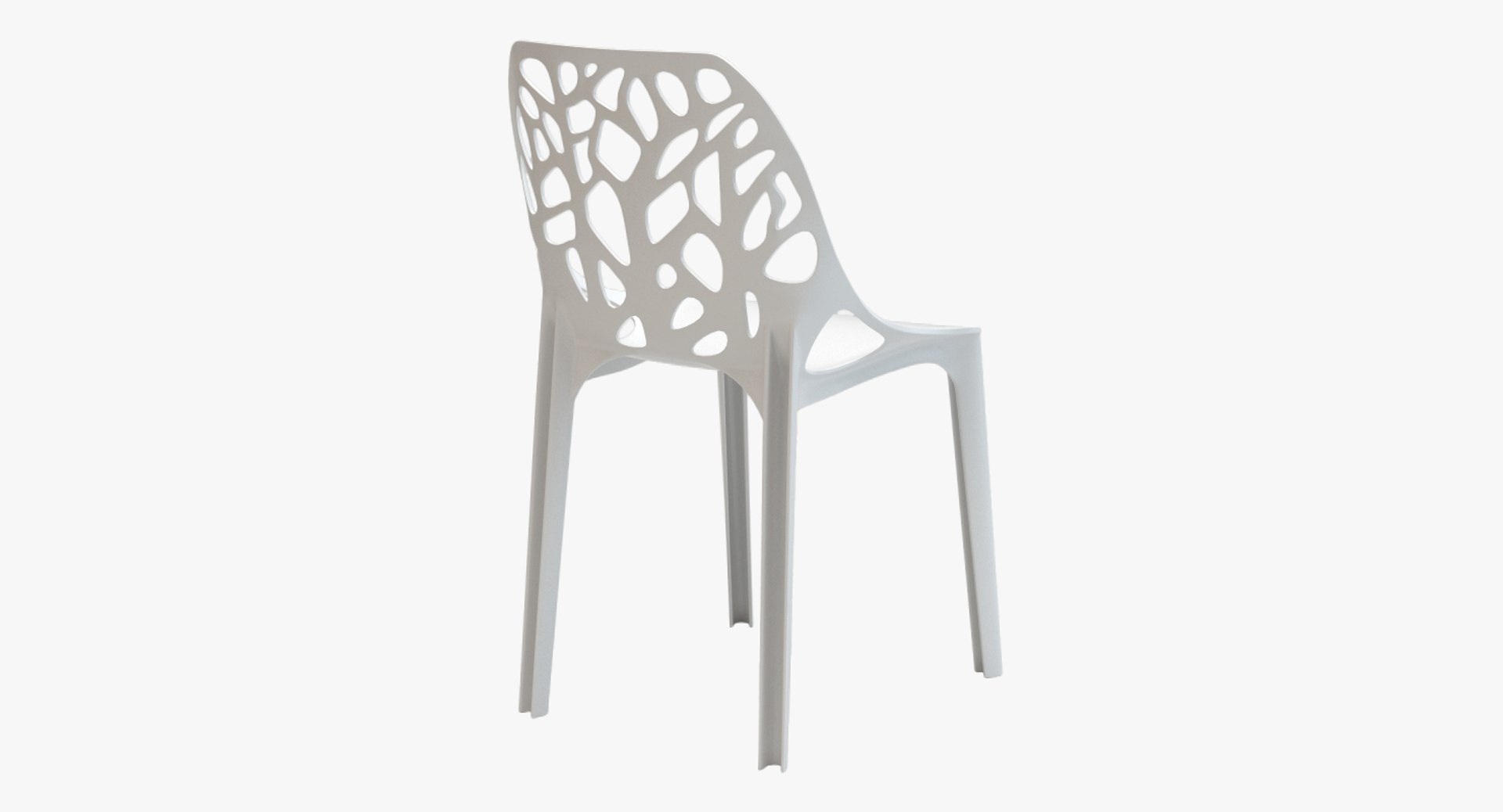 Tree Plastic Chair 3d Obj