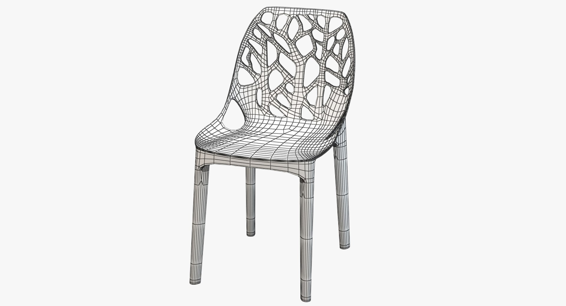 Tree Plastic Chair 3d Obj