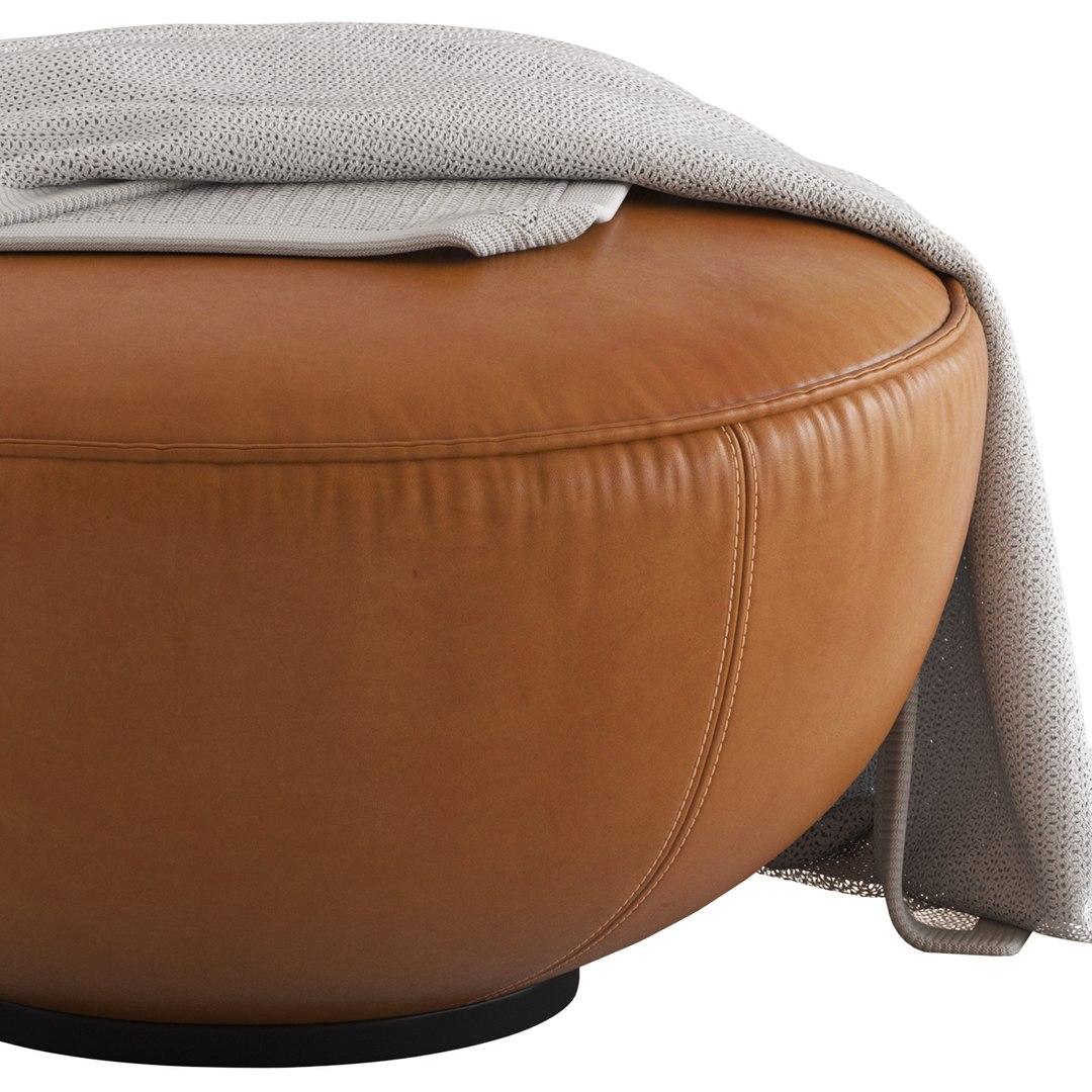 Globewest Natadora Fable Ottoman 3D Model - TurboSquid 2166217
