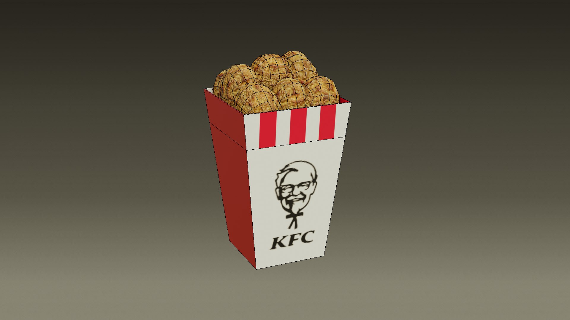 KFC - Kentucky Fried Chicken - medio - 2021 3D - TurboSquid 1735260