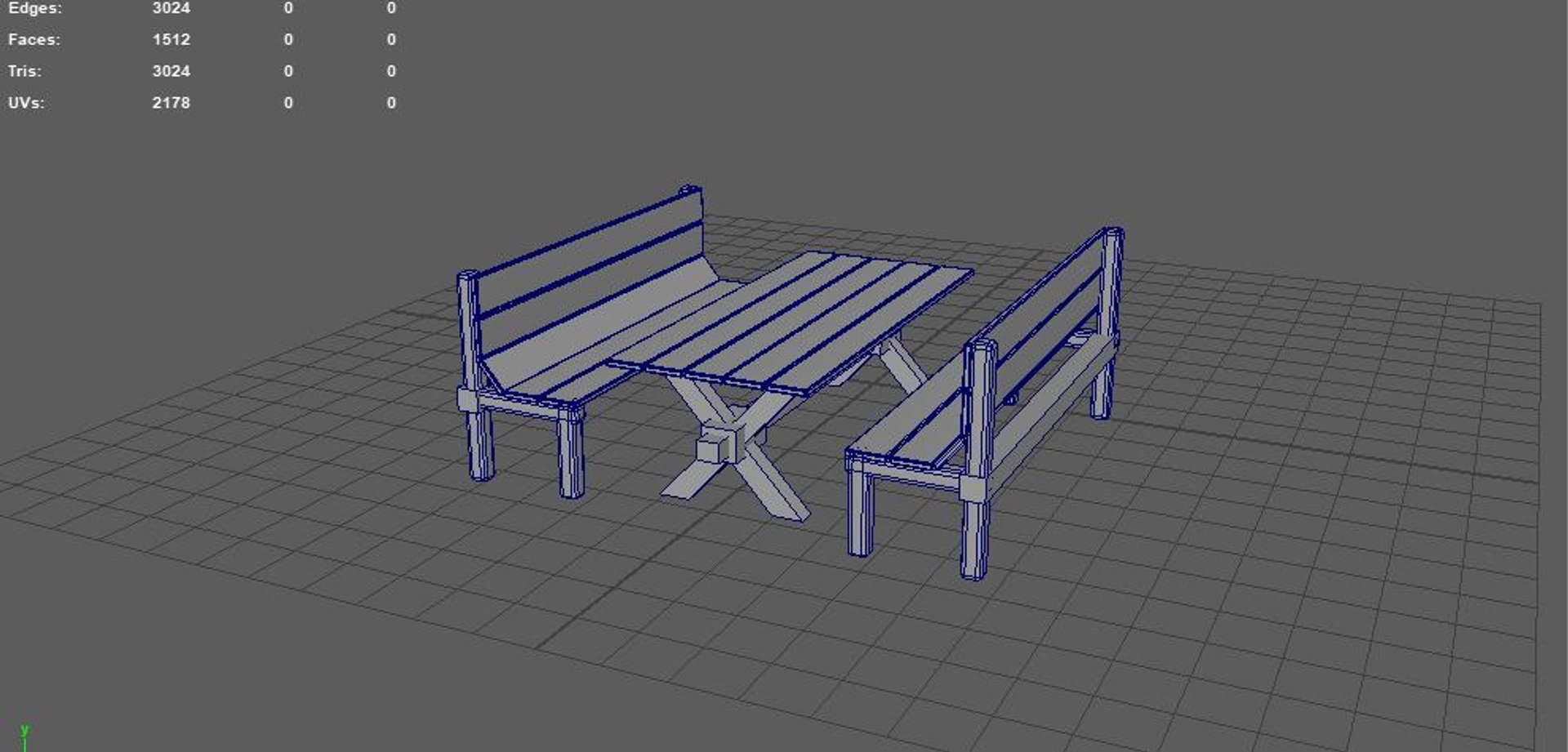 3D Bench And Chair 3D Model Model - TurboSquid 2334287