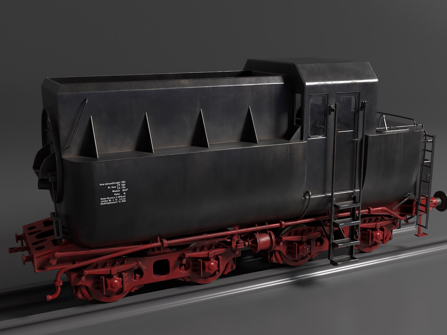 3D Model BR-52 Steam Locomotive Pack - TurboSquid 1853383
