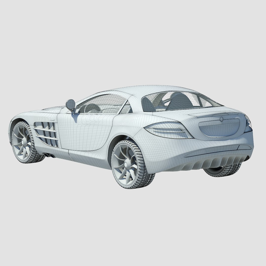 3d Model Mercedes-benz Slr